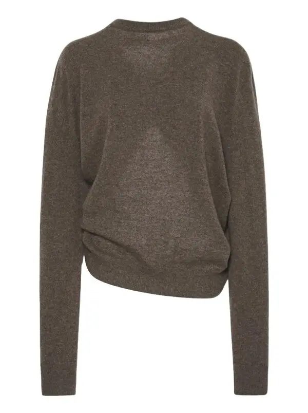THE ROW Twisted Open-back Jumper - Brown