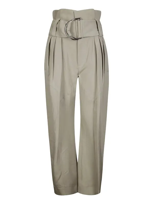 J.W.ANDERSON Jw Anderson Gathered Waist D-ring Trousers - Stone