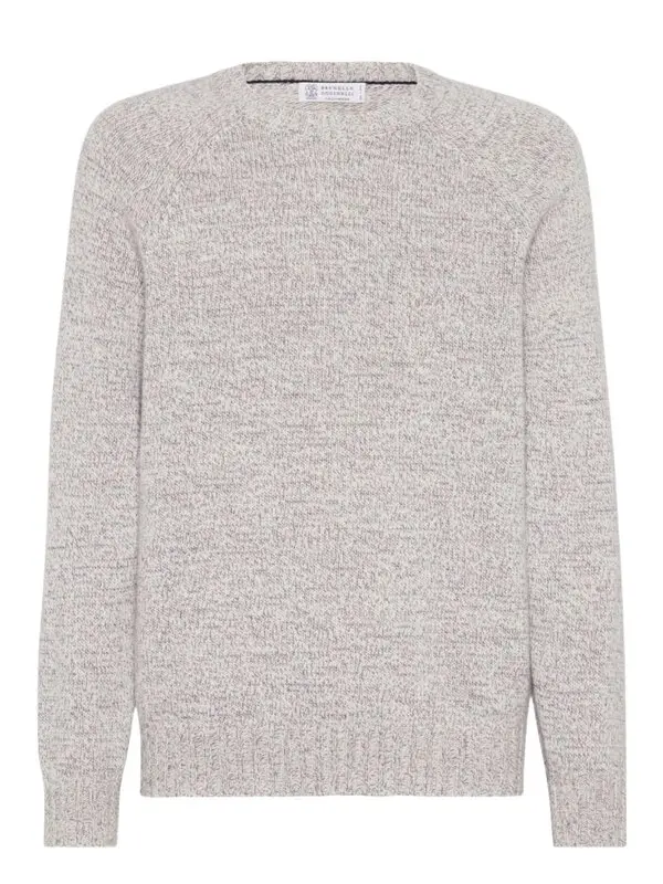 Brunello Cucinelli Marl-knitted Crewneck Jumper - Multi-color
