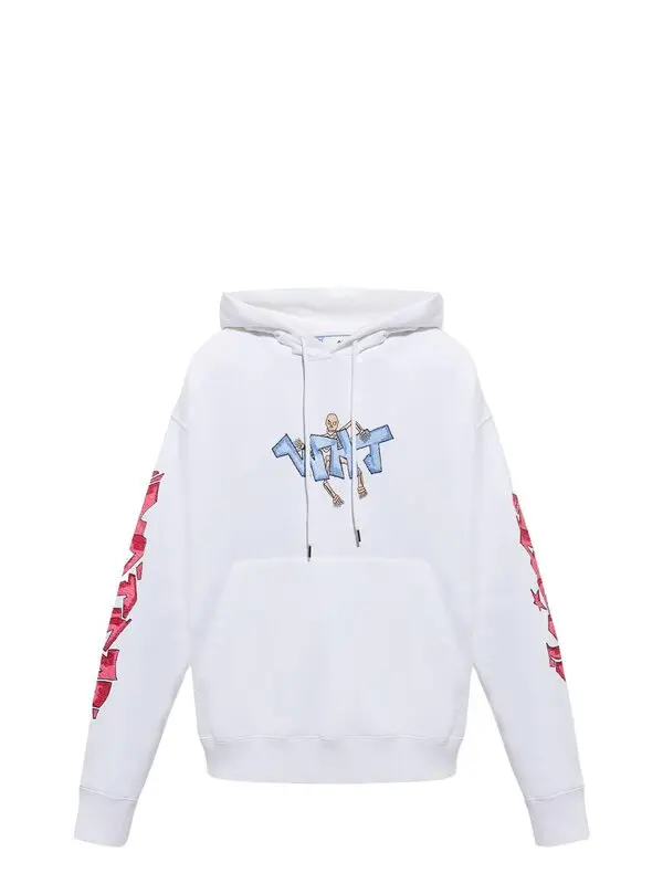 Off-White Graff Wht Skate Hoodie - White