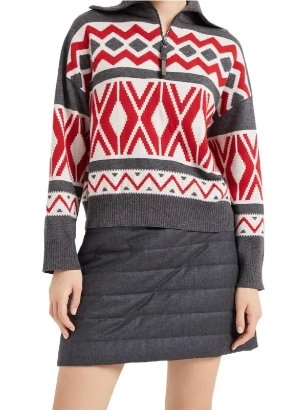 Brunello Cucinelli Jacquard Knit Jumper - Black