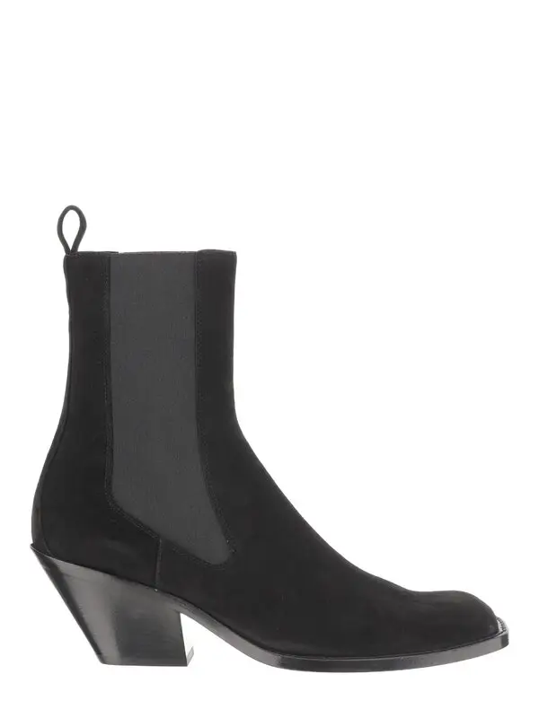 Khaite Austin Slip-on Square Toe Heeled Ankle Boots - Black