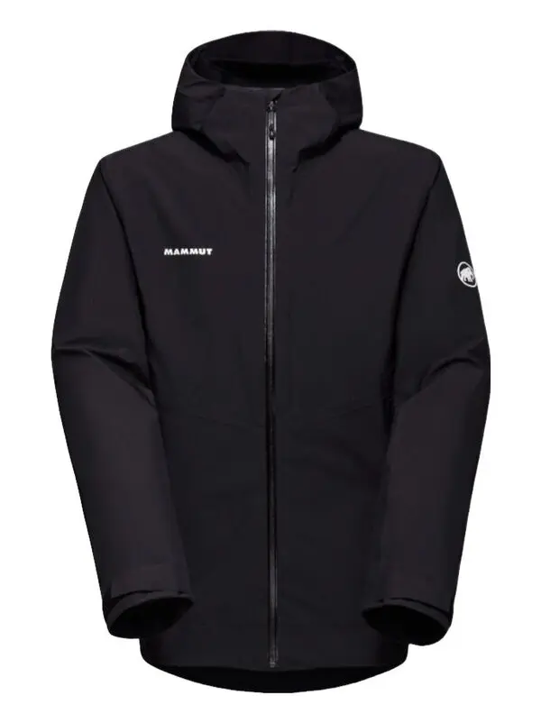 MAMMUT Logo-print Hooded Jacket - Black