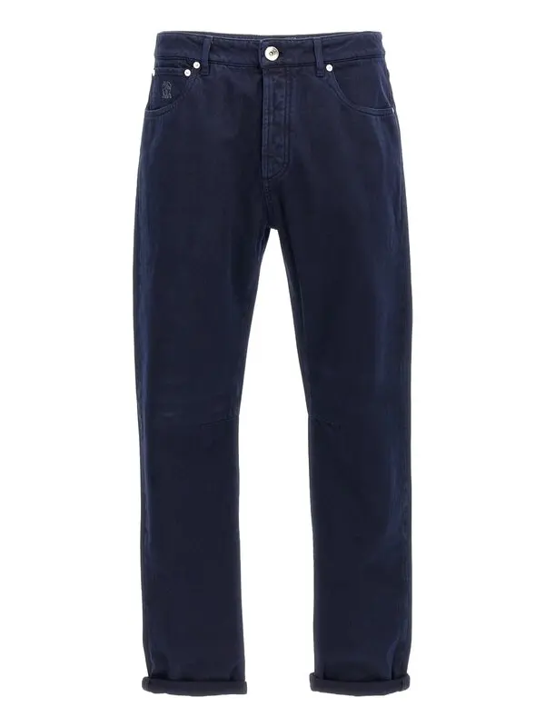 Brunello Cucinelli Straight Leg Jeans - Blue