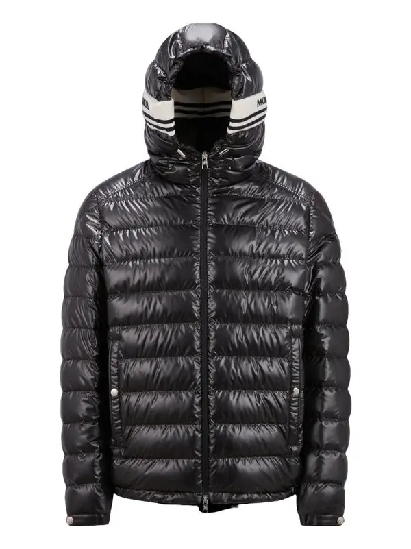 Moncler Padded Zip-up Jacket With Adjustable Hood - Black