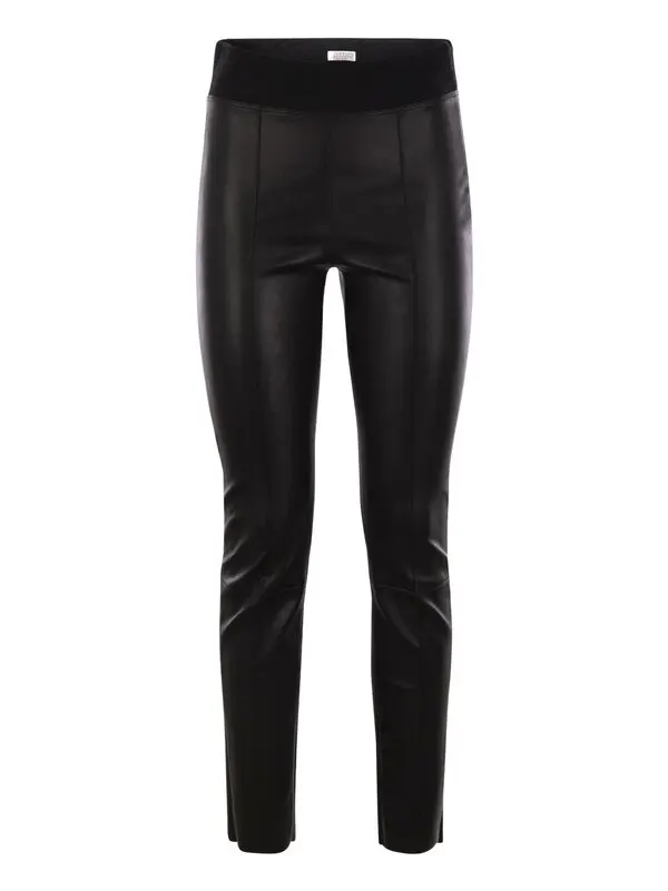 Brunello Cucinelli Skinny Fit Elasticated Waist Trousers - Black