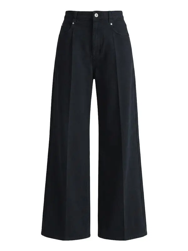 Brunello Cucinelli Dyed Straight-leg Trousers - Black