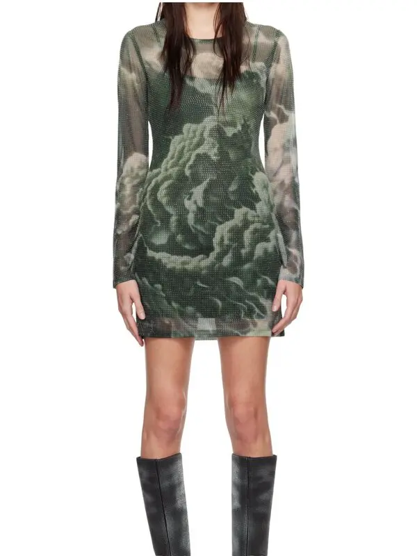 Alexander Wang Round Neck Dress - Black/clear