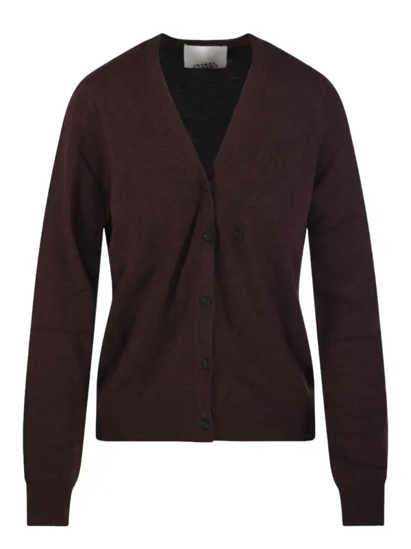 Isabel Marant Étoile Carline V-neck Cardigan - Burgundy