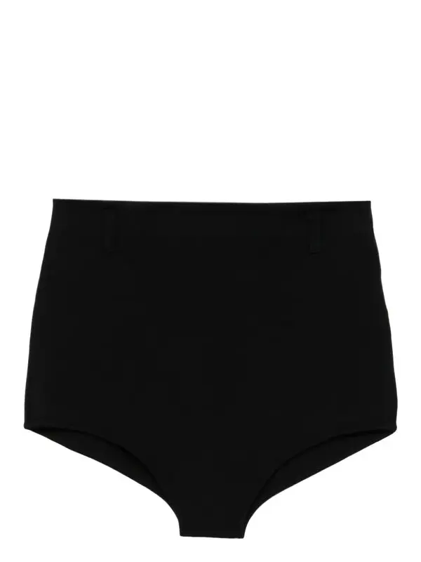 Coperni Logo-embroidered High-waisted Shorts - Black