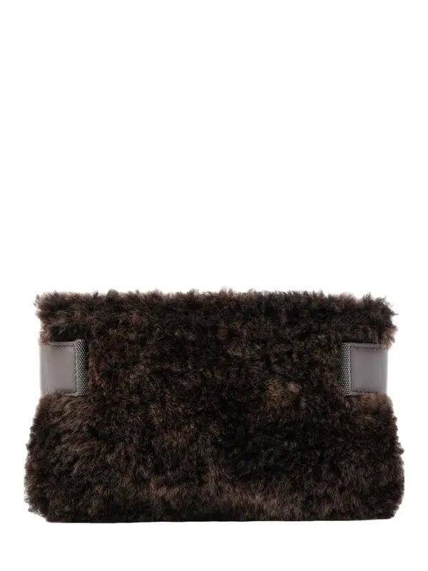 Brunello Cucinelli Zippered Shoulder Bag - Black