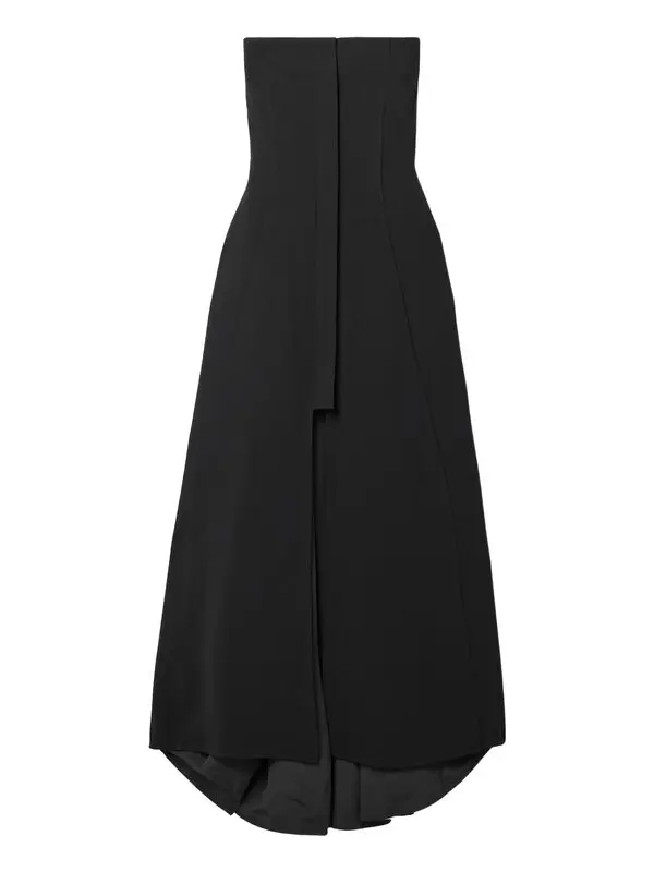 Proenza Schouler Strapless Gown With Invisible Front Closure - Black