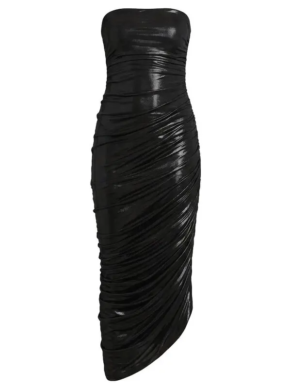 Norma Kamali Strapless Diana Gown - Black