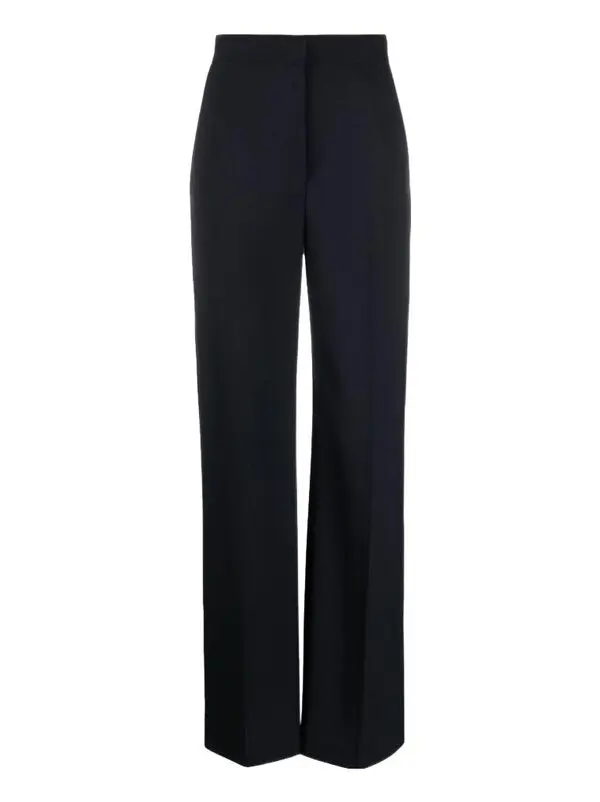 THE ROW High Waist Straight Leg Pants - Black