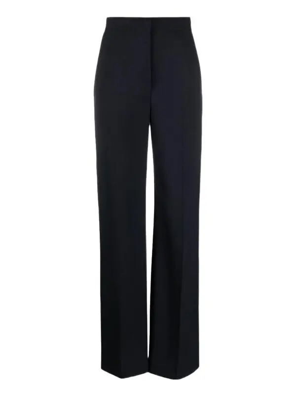THE ROW High Waist Straight Leg Pants - Black