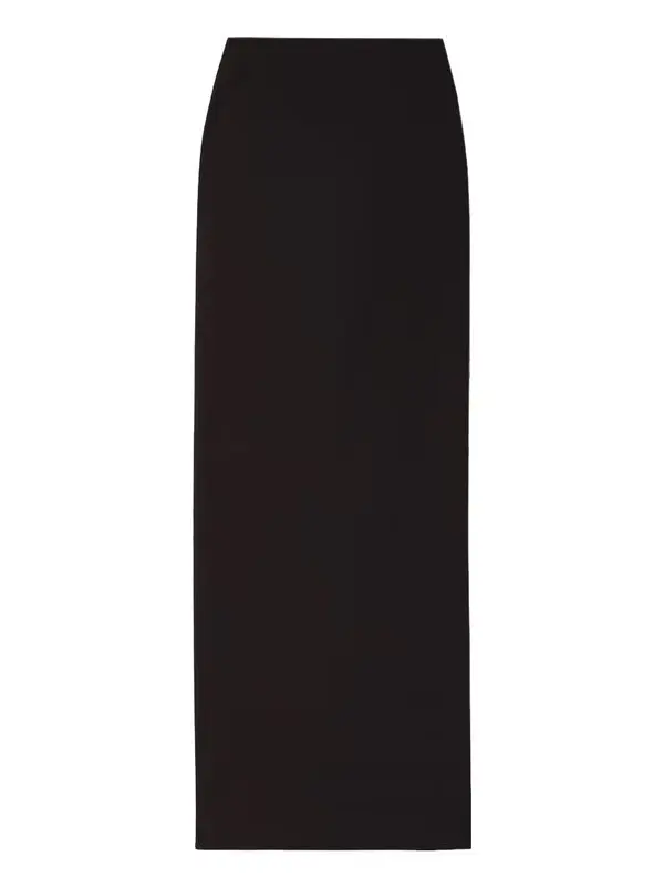 THE ROW Bartelle Wool Extra-long Skirt - Black