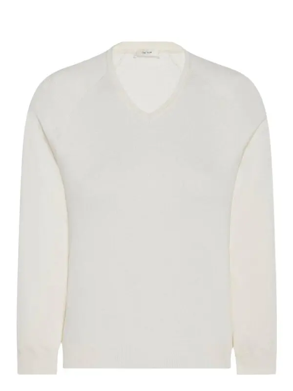 THE ROW V-neck Top - White