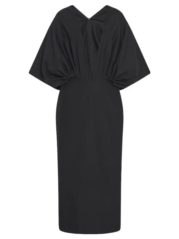 THE ROW Abinhav Pleated Dress - Black
