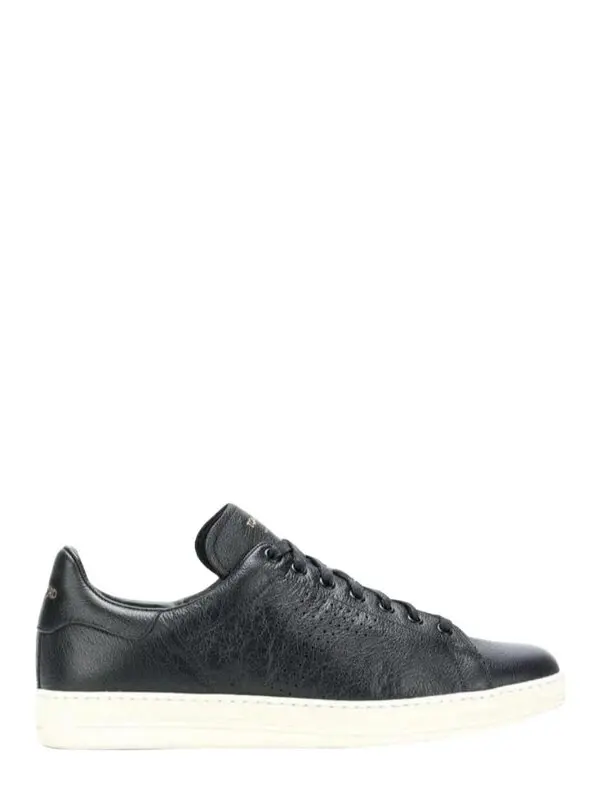 TOM FORD T-shaped Casual Lace-up Sneakers - Black