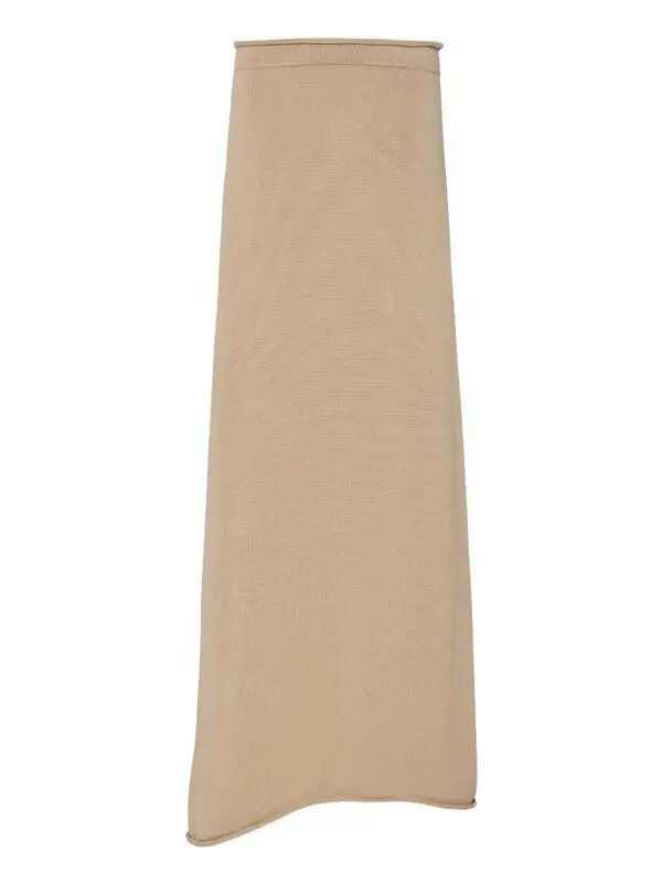 THE ROW Calista Asymmetrical Skirt - Nude