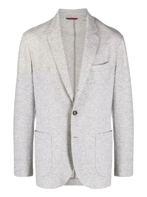 Brunello Cucinelli Single Breasted Jersey Blazer - No