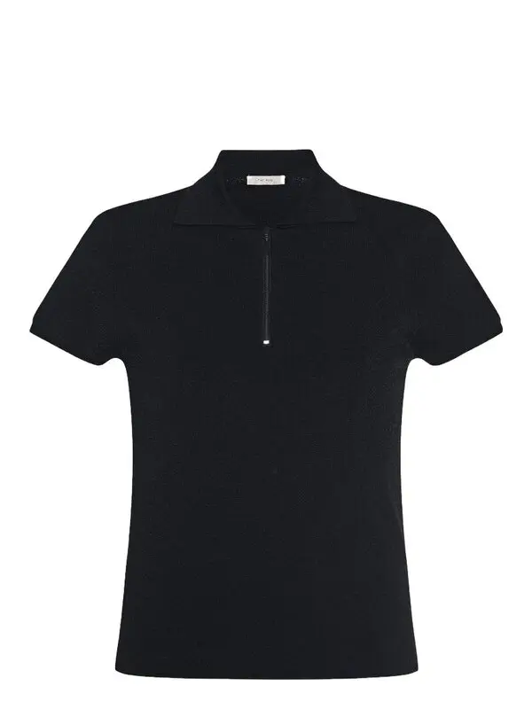 THE ROW Short-sleeved Polo Shirt - Black