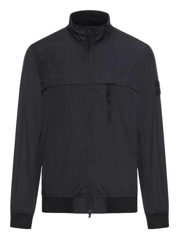 Stone Island High-neck Zip Jacket - Blue