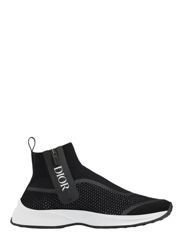 Dior Printed Logo High-top Casual Sneakers - White