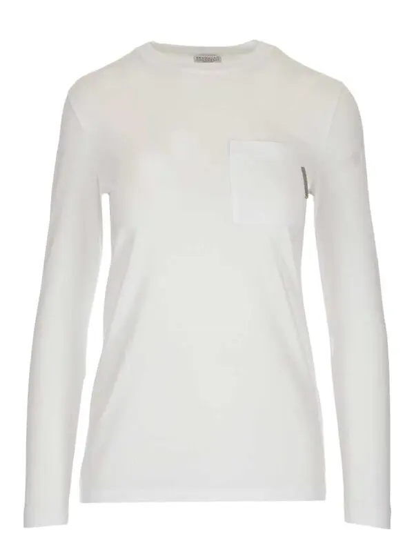 Brunello Cucinelli Long-sleeved Jersey T-shirt - No