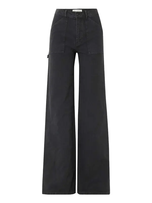 NILI LOTAN Quentin Belt Loop Jeans - Carbon Black
