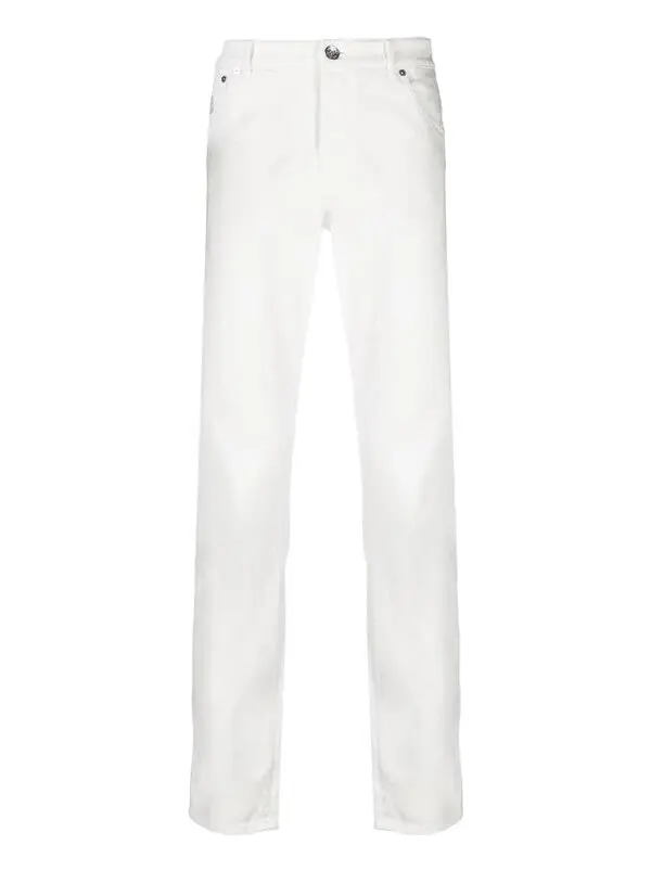 Brunello Cucinelli Mid-rise Slim-fit Jeans - White