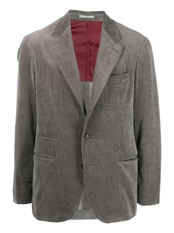 Brunello Cucinelli Single-breasted Tailored Blazer - Black