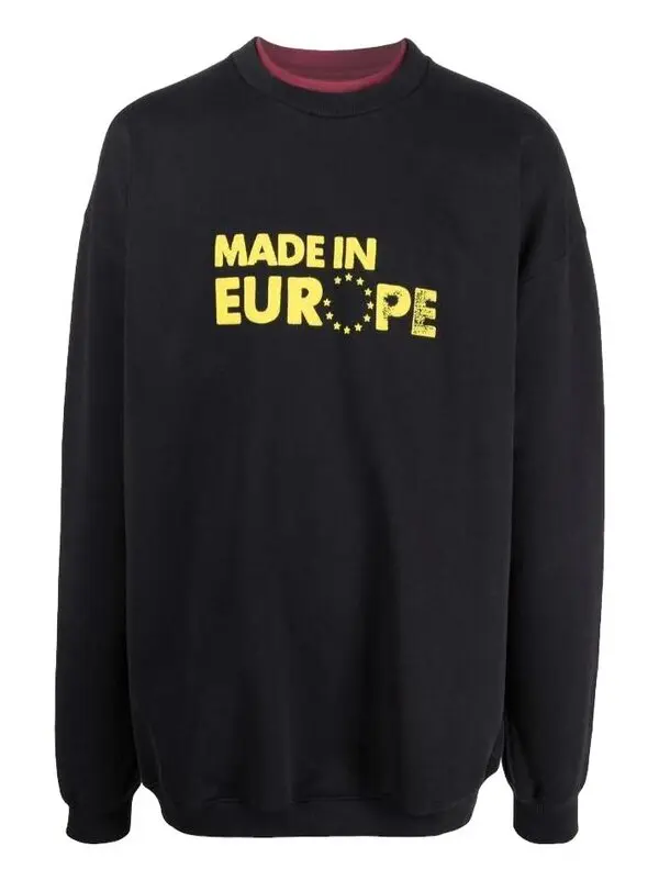 Vetements Long Sleeve Sweater - Black