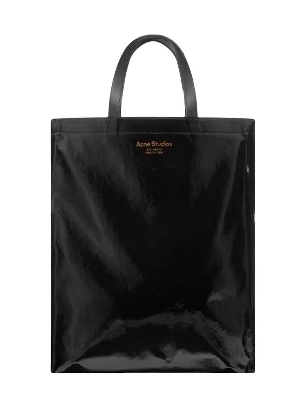 Acne Studios High-shine Tote Bag - Black