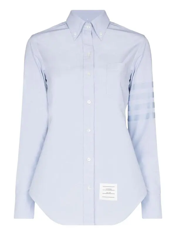 Thom Browne Classic Four-stripe Shirt - Powder Blue