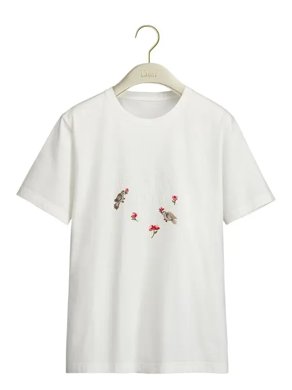 Dior Amour Embroidered T-shirt - White