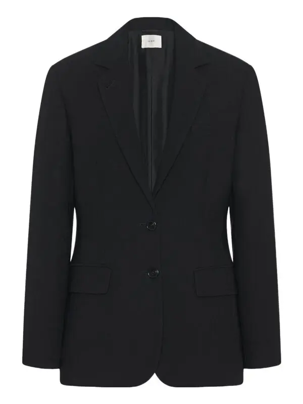 THE ROW Linda Freshly Cut Wool Coat - Black