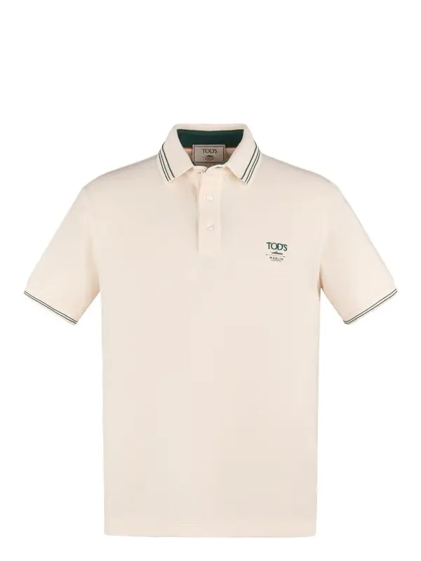 TOD'S Polo Shirt In Piquet - Beige