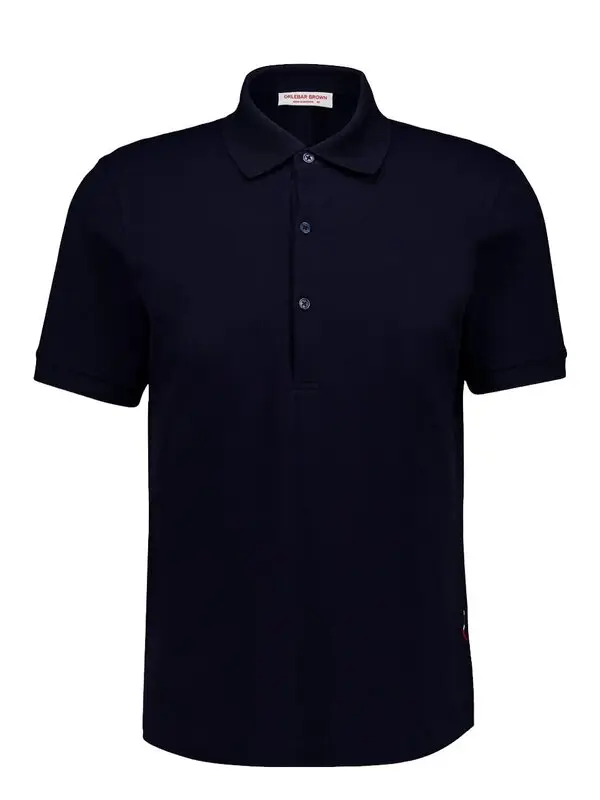 Orlebar Brown Night Iris Bruno Pique Polo - Blue