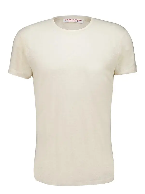 Orlebar Brown Latte Ob-t Linen T-shirt - Beige