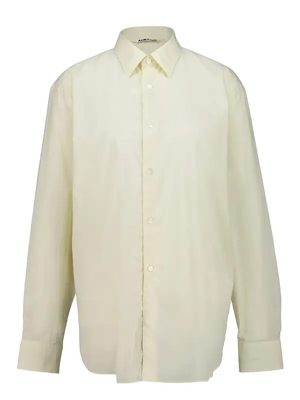 Auralee Super Fine Cotton Shirt - Cream