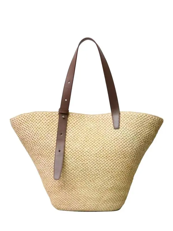 Lié Studio The Bianca Raffia Tote Bag - Neutrals
