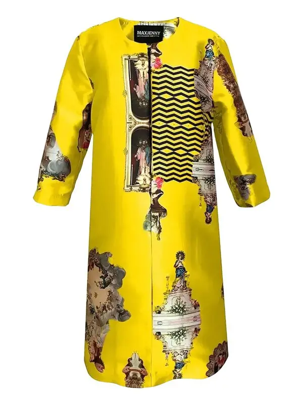 MAXJENNY Tailored Coat Sicily - Yellow