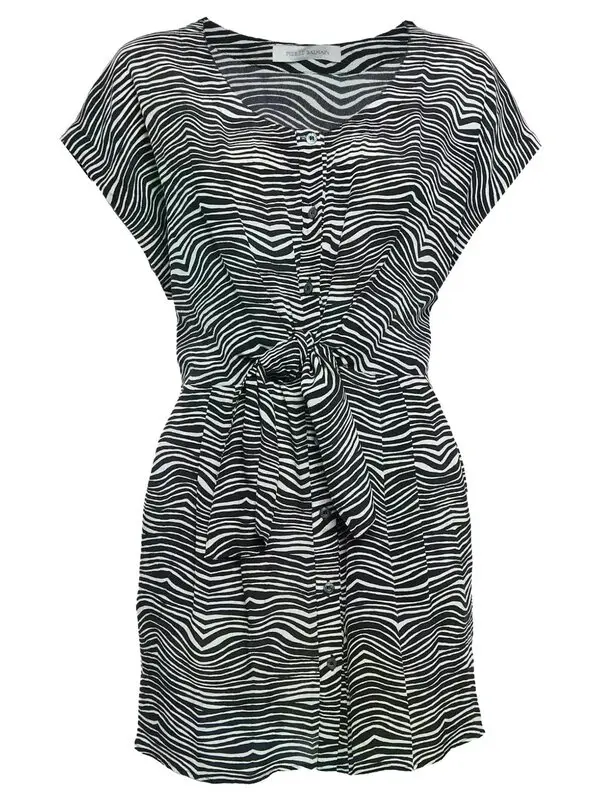 Pierre Balmain Silk Mini Dress - Black