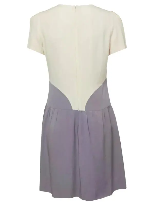 Victoria Beckham Two-tone Mini Dress - Neutrals