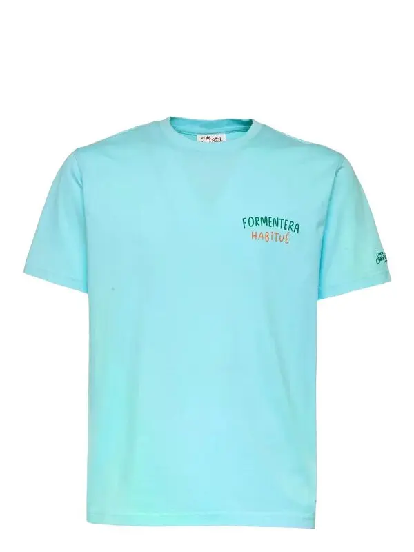 MC2 SAINT BARTH Portland Embroidered T-shirt - Blue