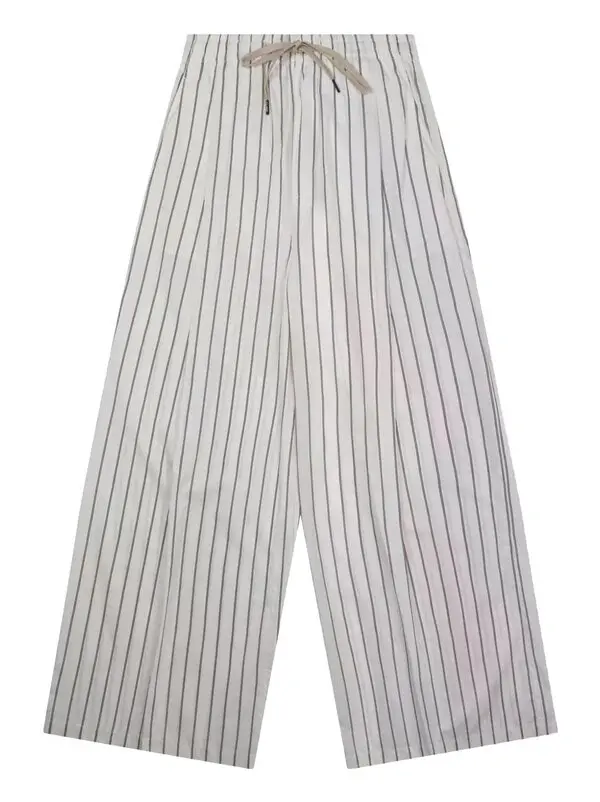 DEPARTMENT 5 Striped Cotton Trousers - Neutrals