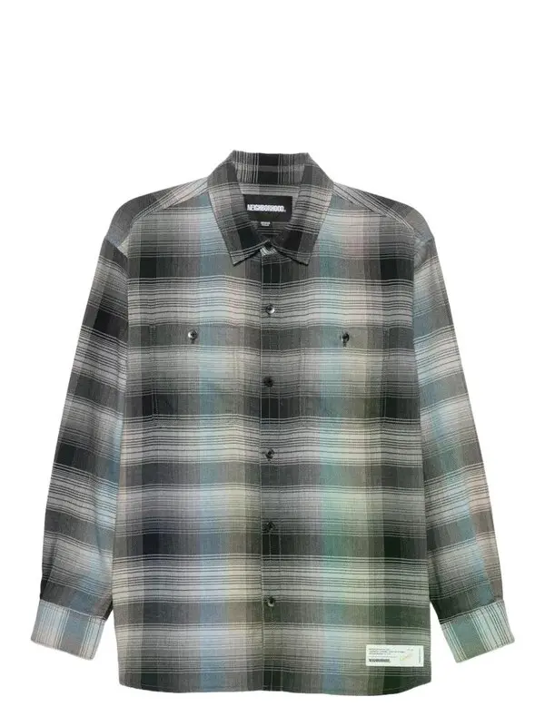 NEIGHBORHOOD Check-pattern Long-sleeve Shirt - Grey