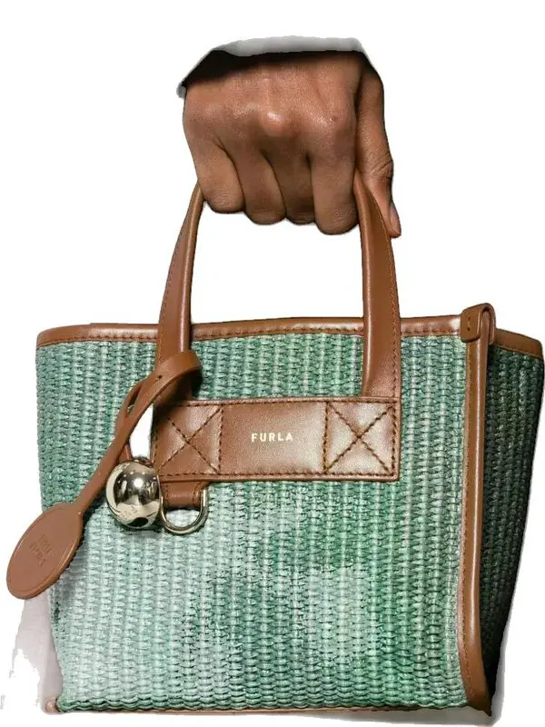 Furla Woven Mini Bag - Green