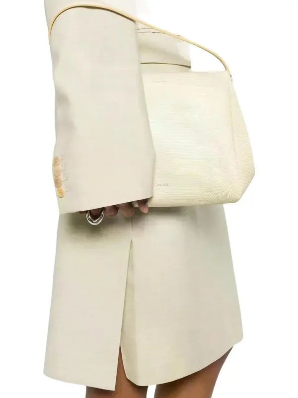 Calvin Klein Tina Logo-print Shoulder Bag - Neutrals